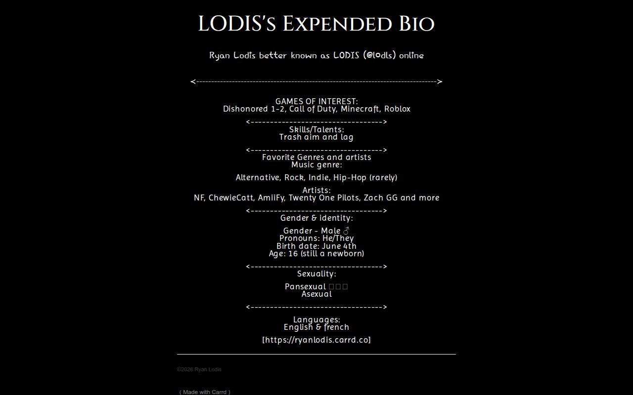 LODIS Expended Bio
